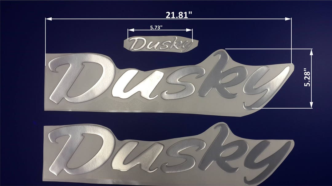Dusky Boat Emblems 21" + FREE FAST Delivery DHL Express - Stickers Set ...