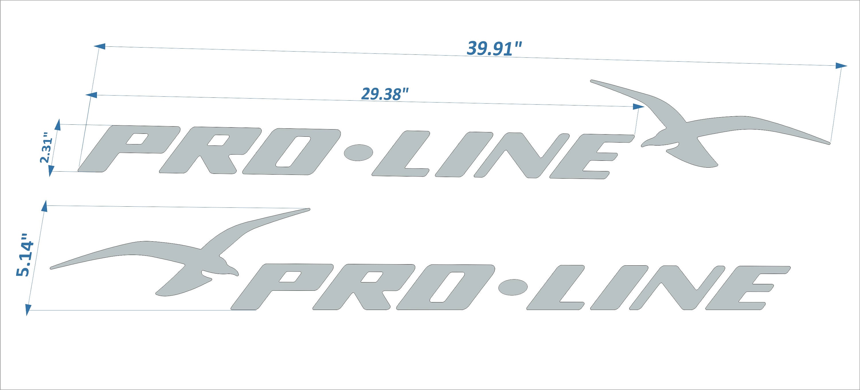 Pro Line Boat Emblems 30" + FREE FAST Delivery DHL Express - Stickers ...