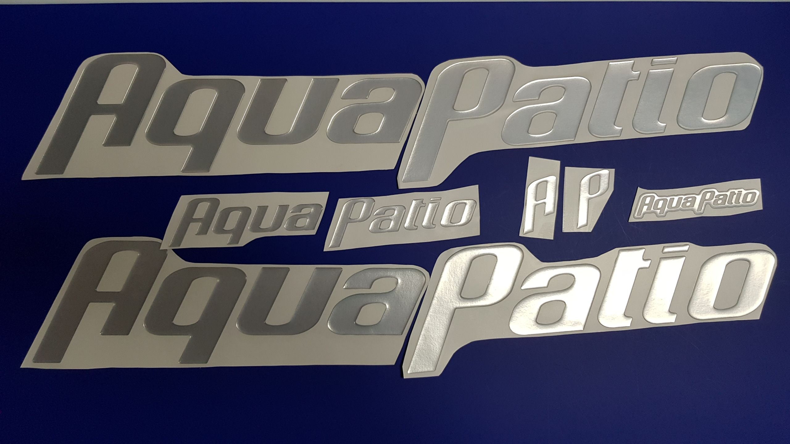 Aqua Patio Boat Emblems 33" + FREE FAST Delivery DHL Express - Raised ...