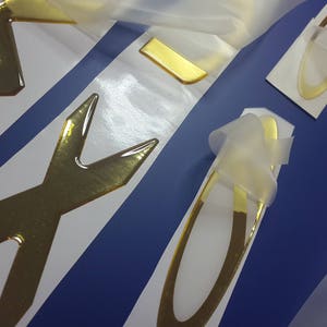 Maxum Boat Emblems 40" Gold + FREE FAST Delivery DHL Express - Stickers ...