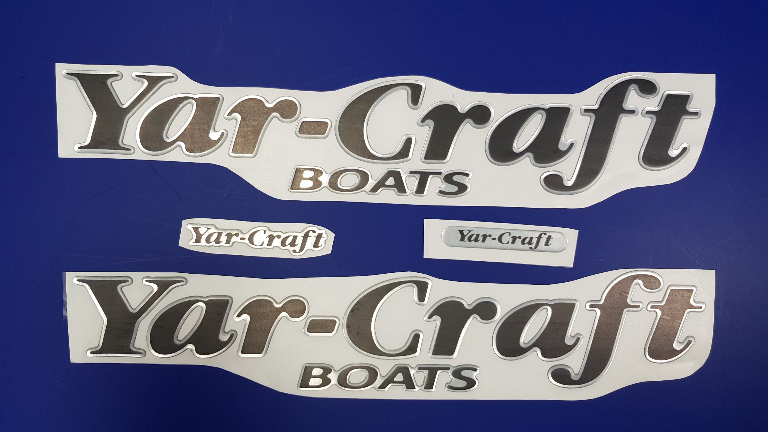 Yar-Craft boats Emblems 22.5 chrome black FREE FAST | Etsy