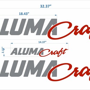 Alumacraft Boat Emblems 32" + FREE FAST Delivery DHL Express - Stickers ...