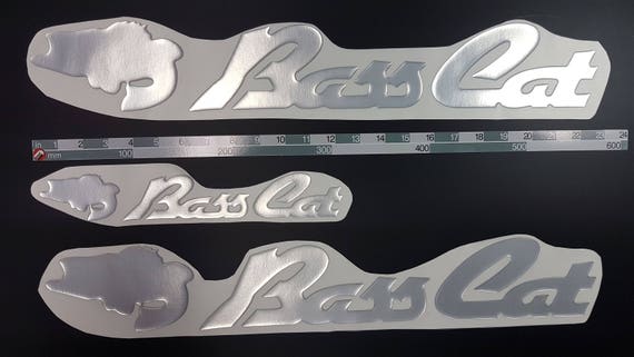 Bass Cat Boat Emblems 22.5 FREE FAST Delivery DHL | Etsy