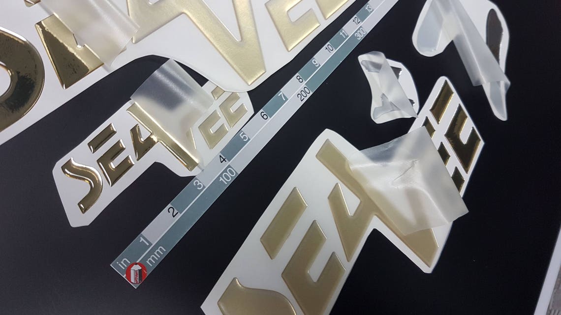 Sea Vee boat Emblems 17 gold FREE FAST delivery DHL | Etsy