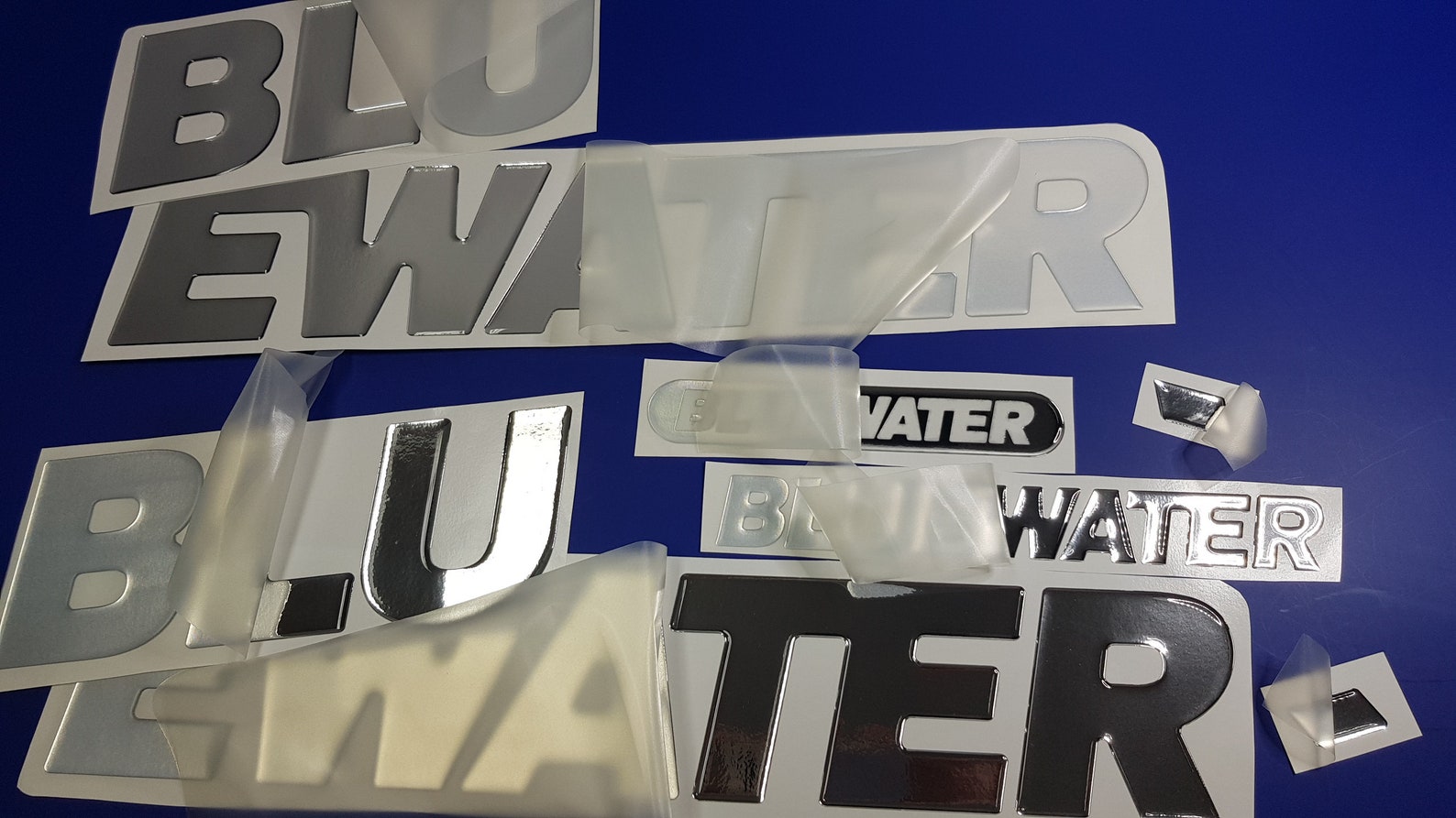 Bluewater Boats Emblem 33 Chrome FREE FAST Delivery | Etsy