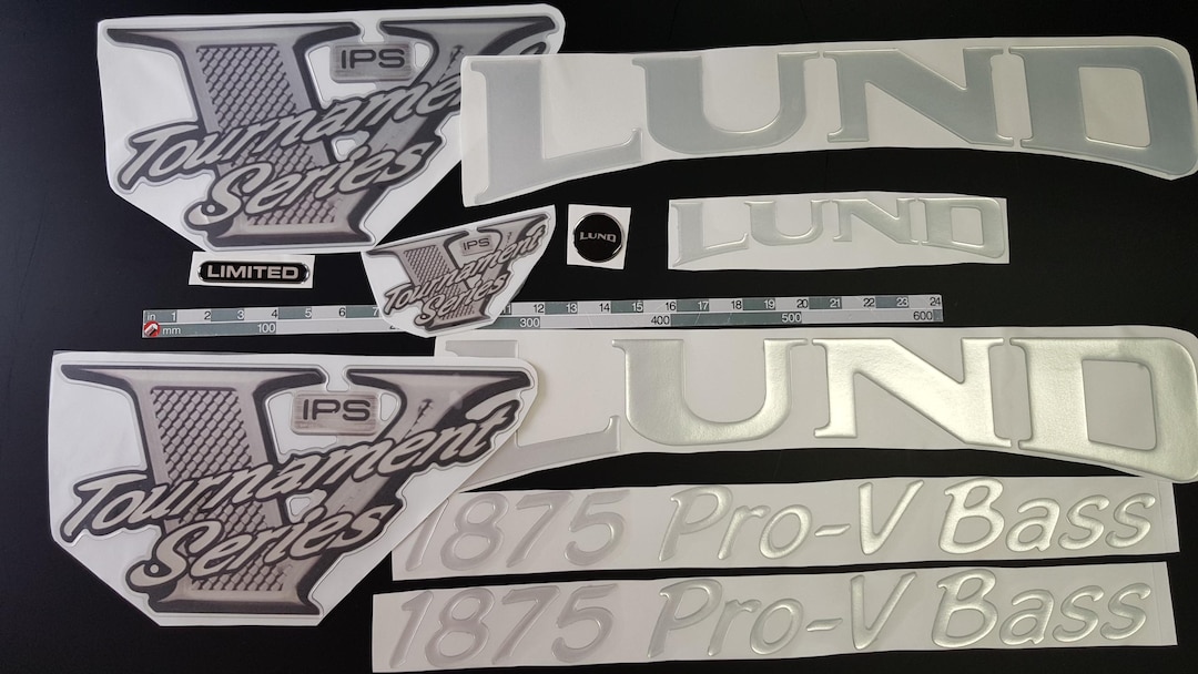 Lund 1875 Pro-v Boat Emblems 22" + FREE FAST Delivery DHL Express ...