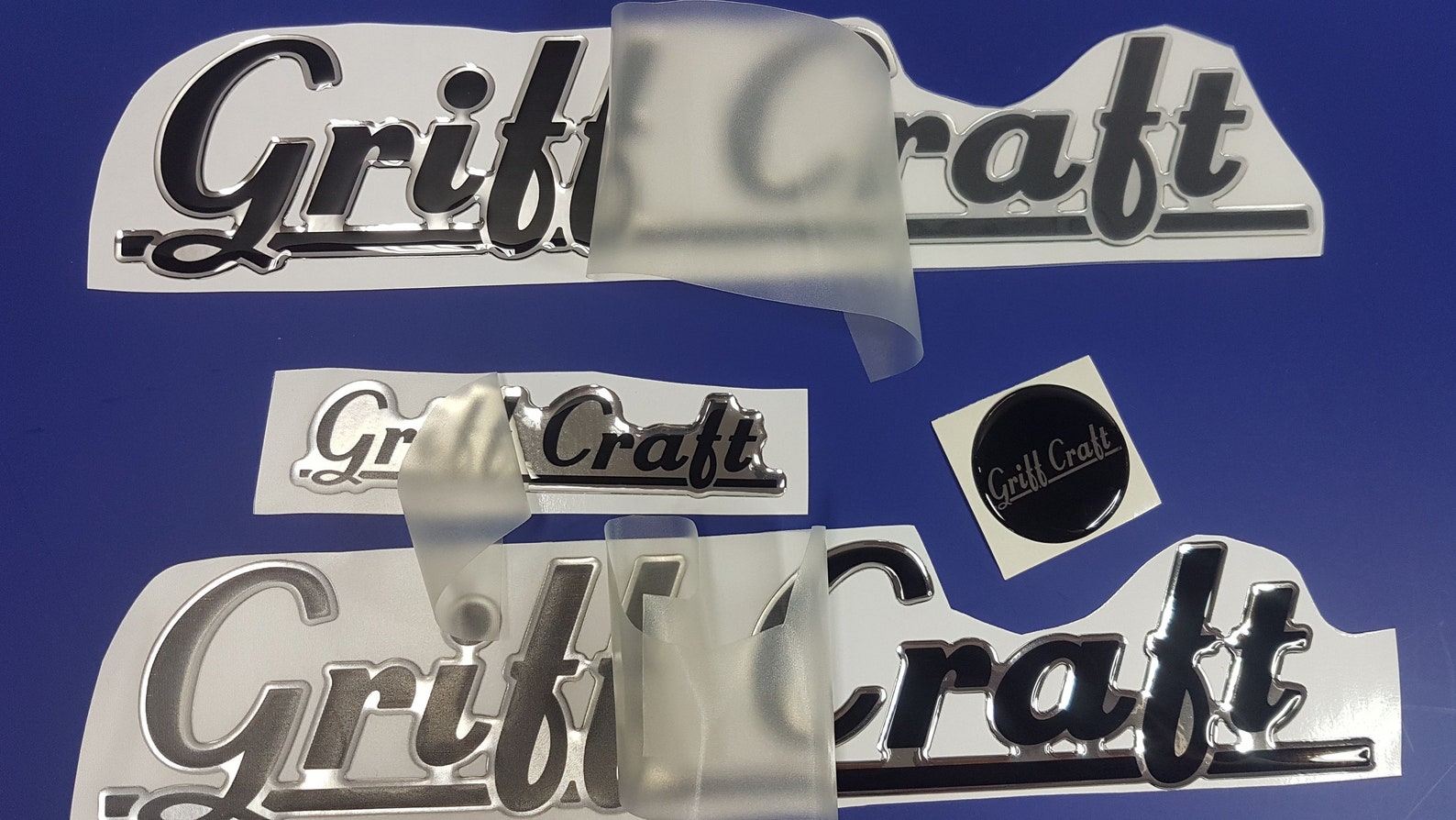 Griff Craft Boat Emblem 13" Chrome Black + FREE FAST Delivery DHL ...