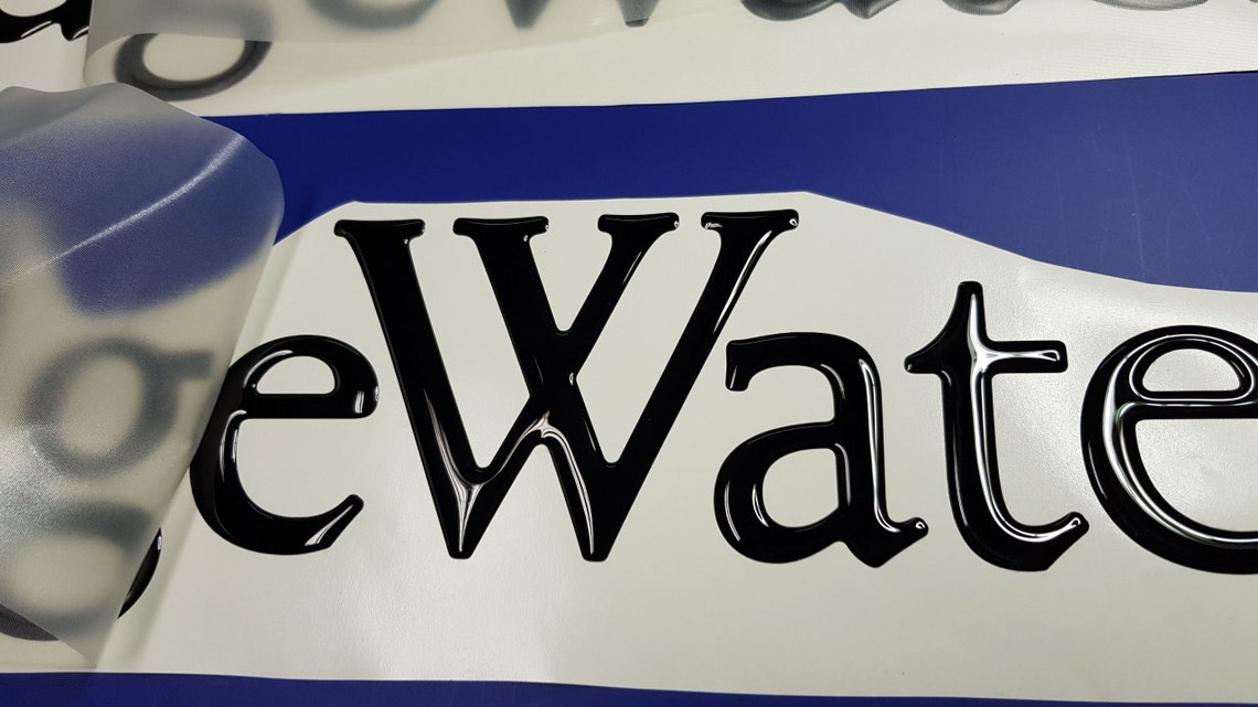 Edgewater Boat Emblems 22 Black FREE FAST Delivery DHL | Etsy