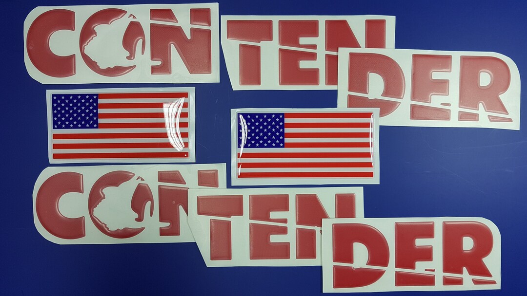 Contender Boat Emblems 26" Red + FREE FAST Delivery DHL Express ...