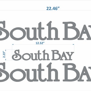 South Bay Boats Emblem 22" + FREE FAST Delivery DHL Express - Stickers ...