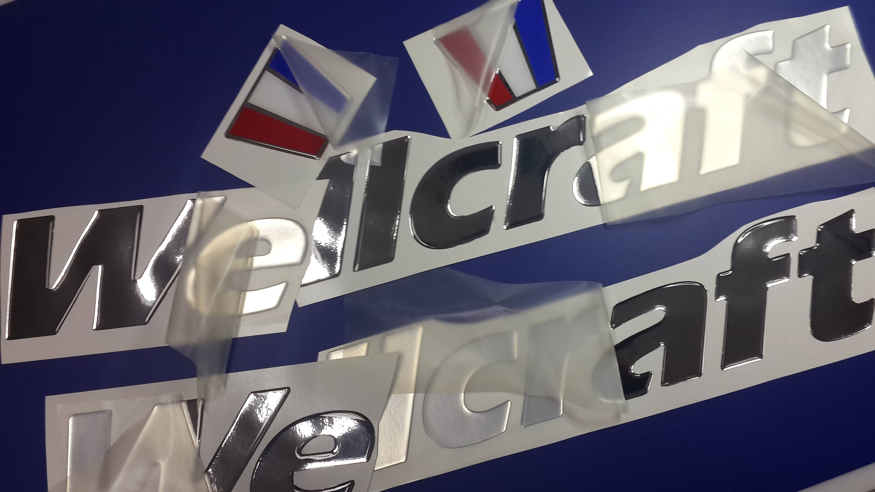 Wellcraft Boat Emblems 30" Chrome + FREE FAST Delivery DHL Express ...