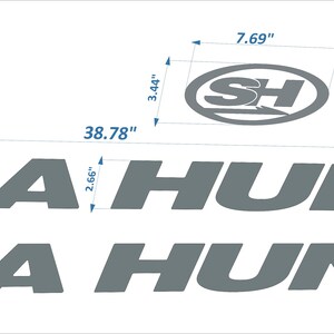 Sea Hunt Boat Emblems 38" Chrome + FREE FAST Delivery DHL Express ...