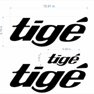 Tige Boat Emblem 15.8" Black + FREE FAST Delivery DHL Express ...