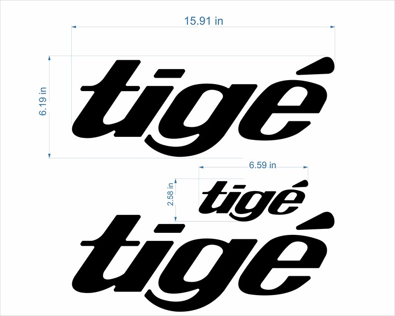 Tige Boat Emblem 15.8" Black + FREE FAST Delivery DHL Express ...