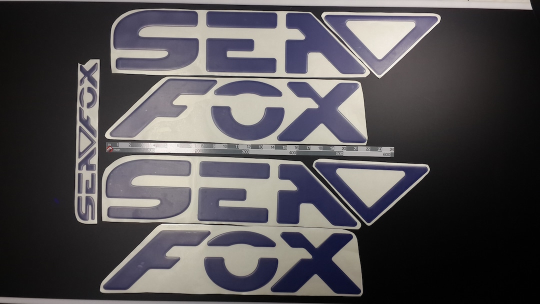 Sea Fox Boat Emblem 45" Blue + FREE FAST Delivery DHL Express ...