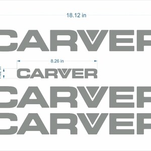 Carver Boat Emblem 18" Chrome + FREE FAST Delivery DHL Express ...