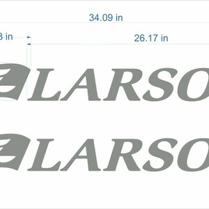 Larson Boat Emblems 26" Chrome + FREE FAST Delivery DHL Express ...