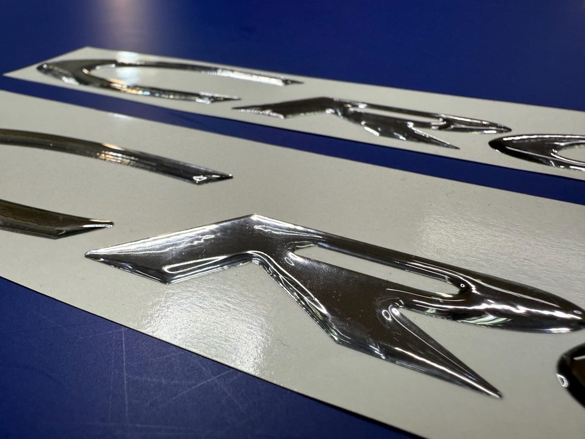 Crownline Boat Emblems 20" Chrome + FREE FAST Delivery DHL Express ...