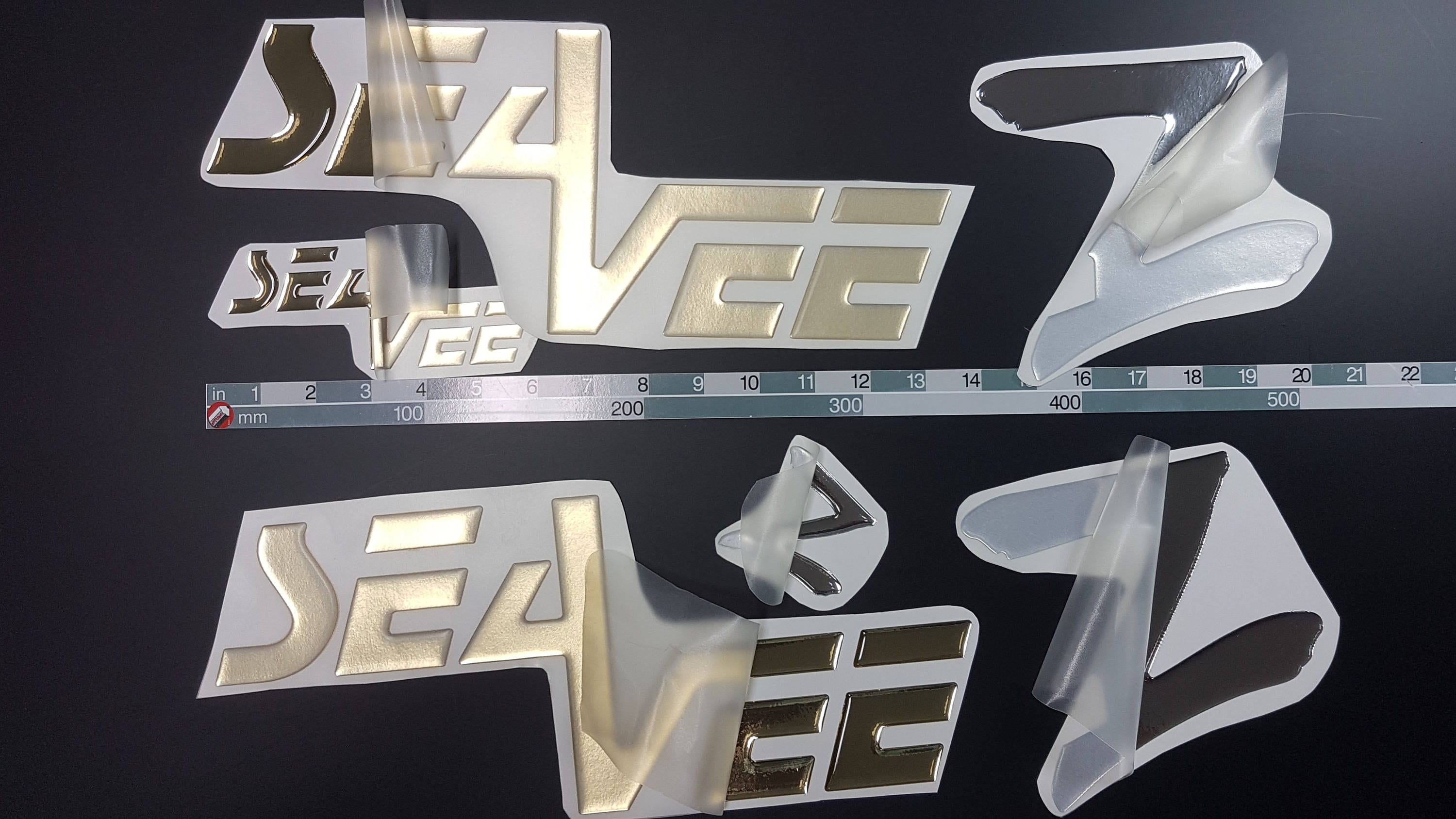 Sea Vee boat Emblems 17 gold FREE FAST delivery DHL | Etsy
