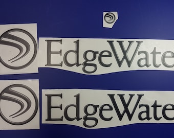Edgewater Boats Emblems 25 Chrome FREE FAST Delivery DHL Express ...