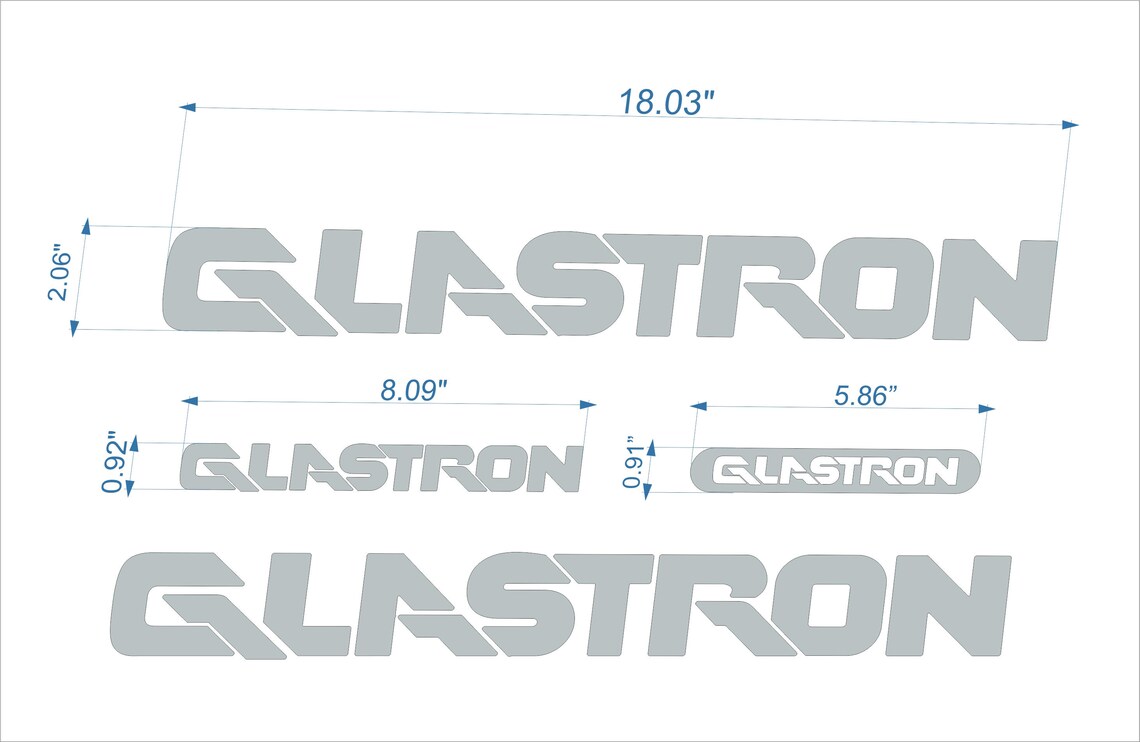 Glastron Boat Emblems 18 Chrome FREE FAST Delivery DHL | Etsy