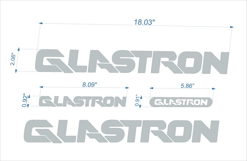 Glastron Boat Emblems 18 Chrome FREE FAST Delivery DHL | Etsy