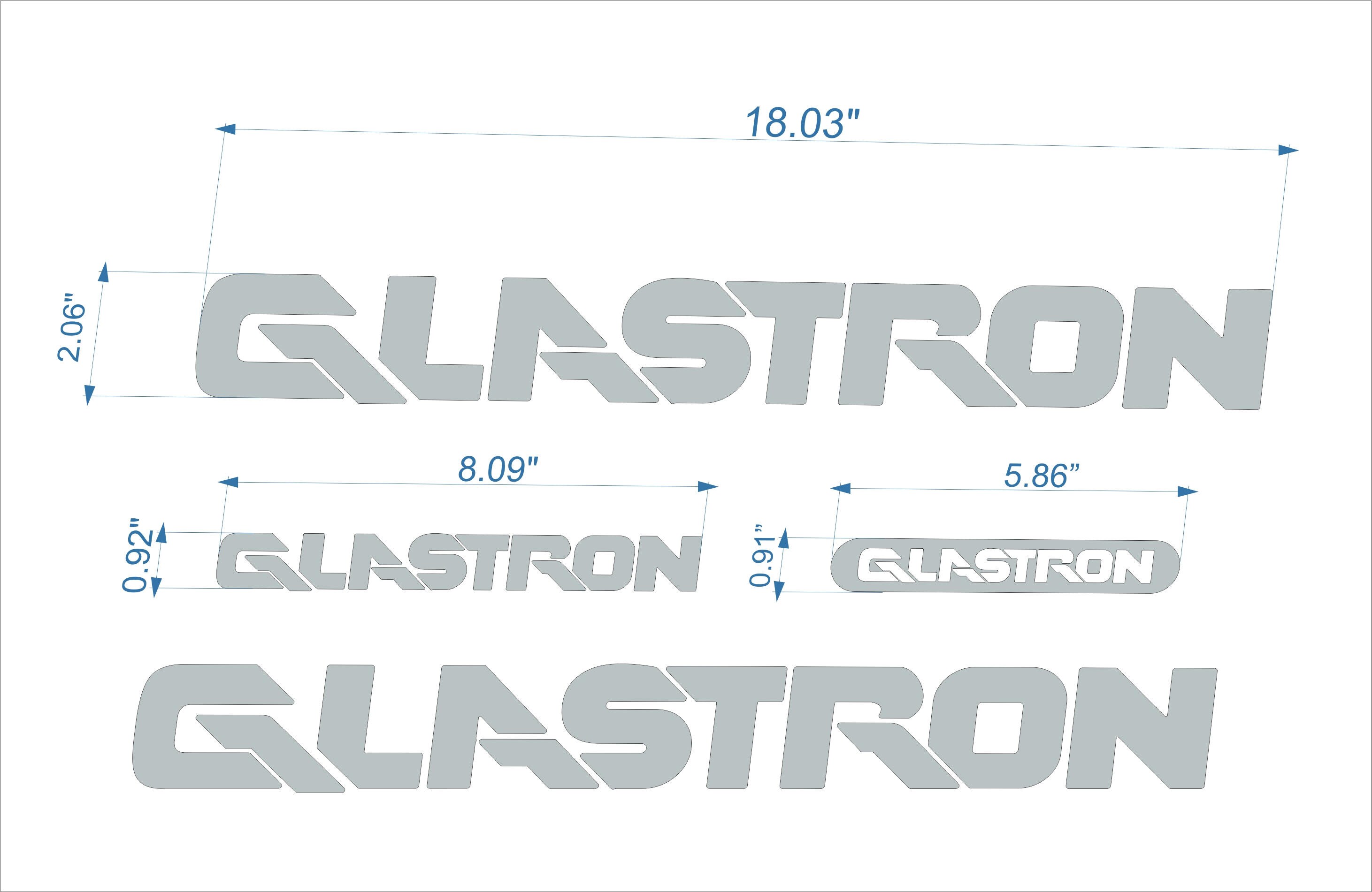 Glastron Boat Emblems 18 Chrome FREE FAST Delivery DHL - Etsy