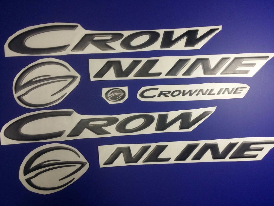Crownline Boat Emblems 33" Black + FREE FAST Delivery DHL Express ...