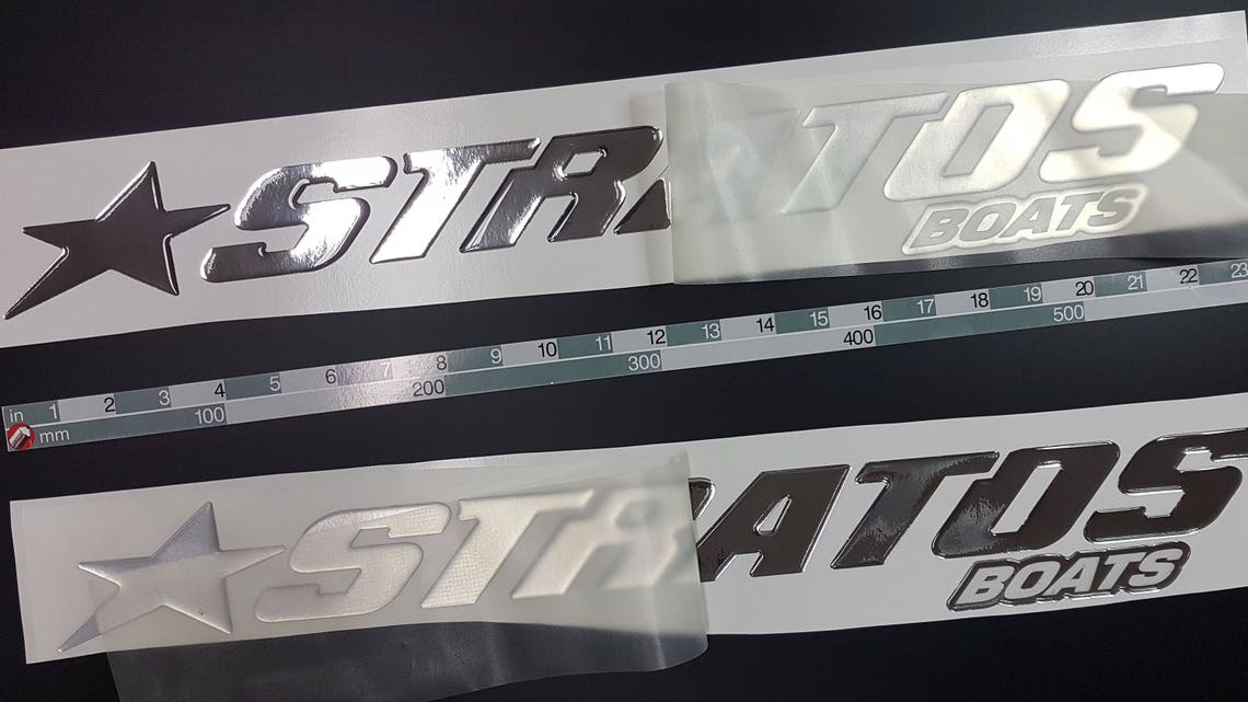 Stratos Boat Emblem 22 chrome FREE FAST delivery DHL | Etsy
