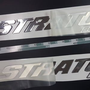 Stratos Boat Emblem 22" Chrome + FREE FAST Delivery DHL Express - Etsy