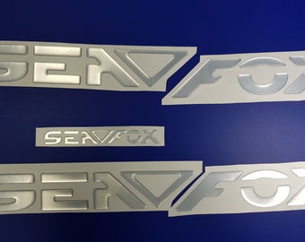 Sea Fox Boat Emblem 30 Chrome FREE FAST Delivery DHL Express Raised ...