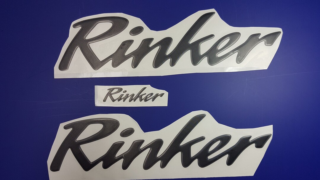 Rinker Boat Emblems 20" Black + FREE FAST Delivery DHL Express ...