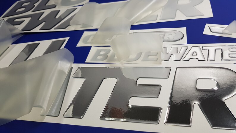 Bluewater Boats Emblem 33 Chrome FREE FAST Delivery | Etsy