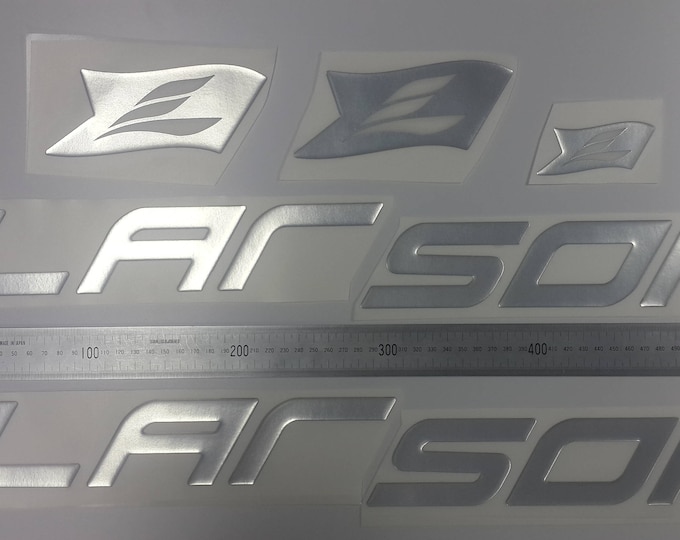 Larson Boat Emblems 22 Chrome FREE FAST Delivery DHL Express Stickers ...