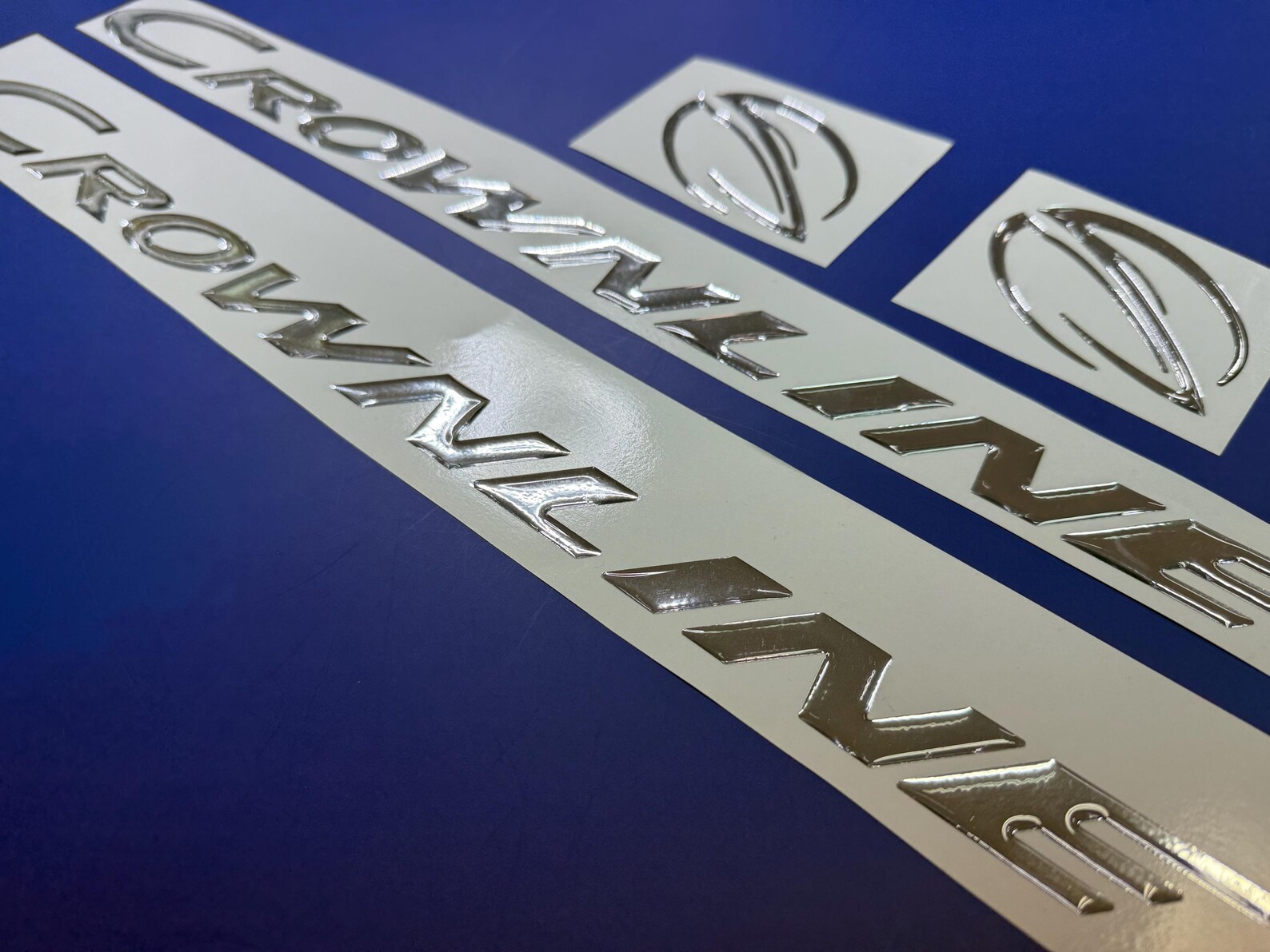 Crownline Boat Emblems 20" Chrome + FREE FAST Delivery DHL Express ...