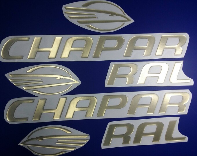 Chaparral Boat Emblems 32 Gold FREE FAST Delivery DHL Express Stickers ...