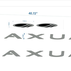 Maxum Boat Emblems 40" Chrome + FREE FAST Delivery DHL Express - Raised ...