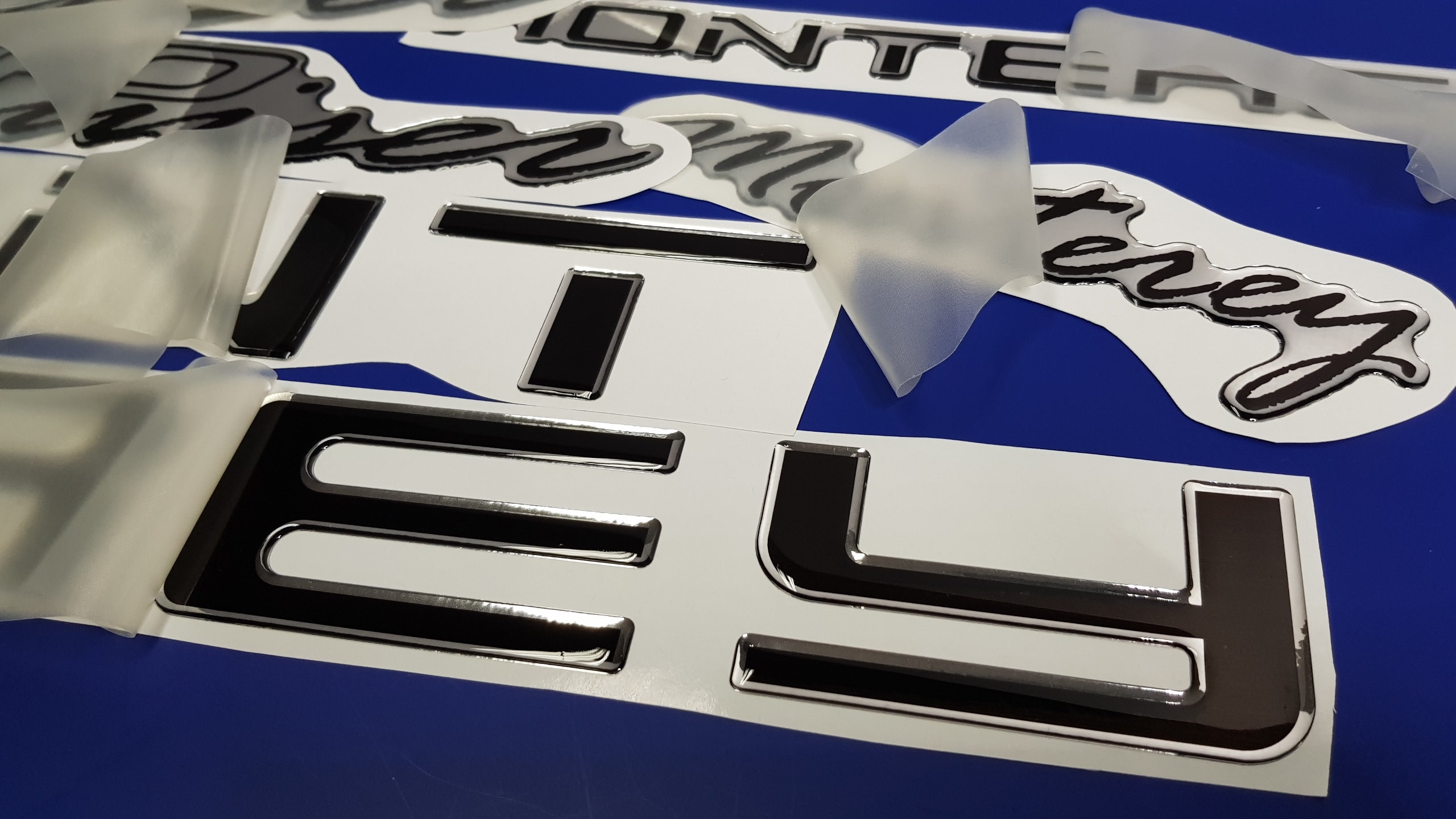 Monterey boat Emblems 41 chrome black 270 FREE FAST | Etsy