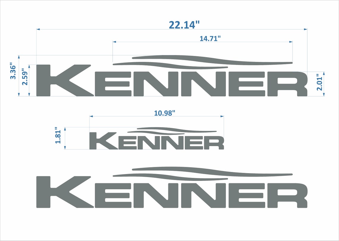 Kenner Boat Emblems 22 Chrome FREE FAST Delivery DHL - Etsy