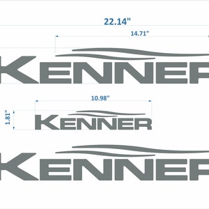 Kenner Boat Emblems 22" Chrome + FREE FAST Delivery DHL Express ...