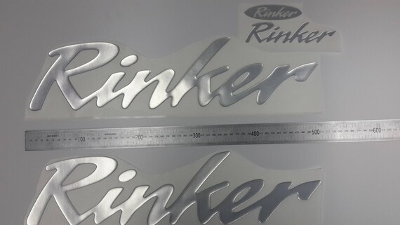 Rinker Boat Emblems 20 Chrome FREE FAST Delivery DHL - Etsy