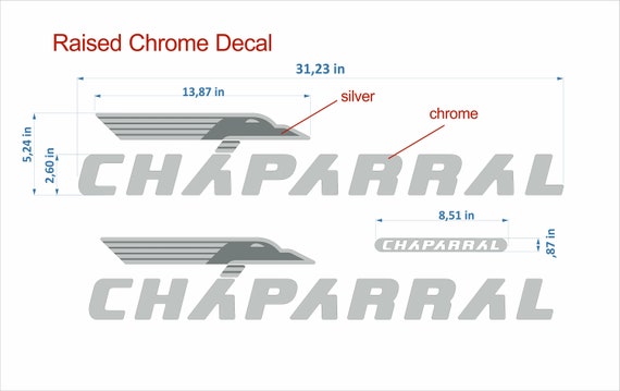 Chaparral Boat Emblems 31 Chrome FREE FAST Delivery - Etsy