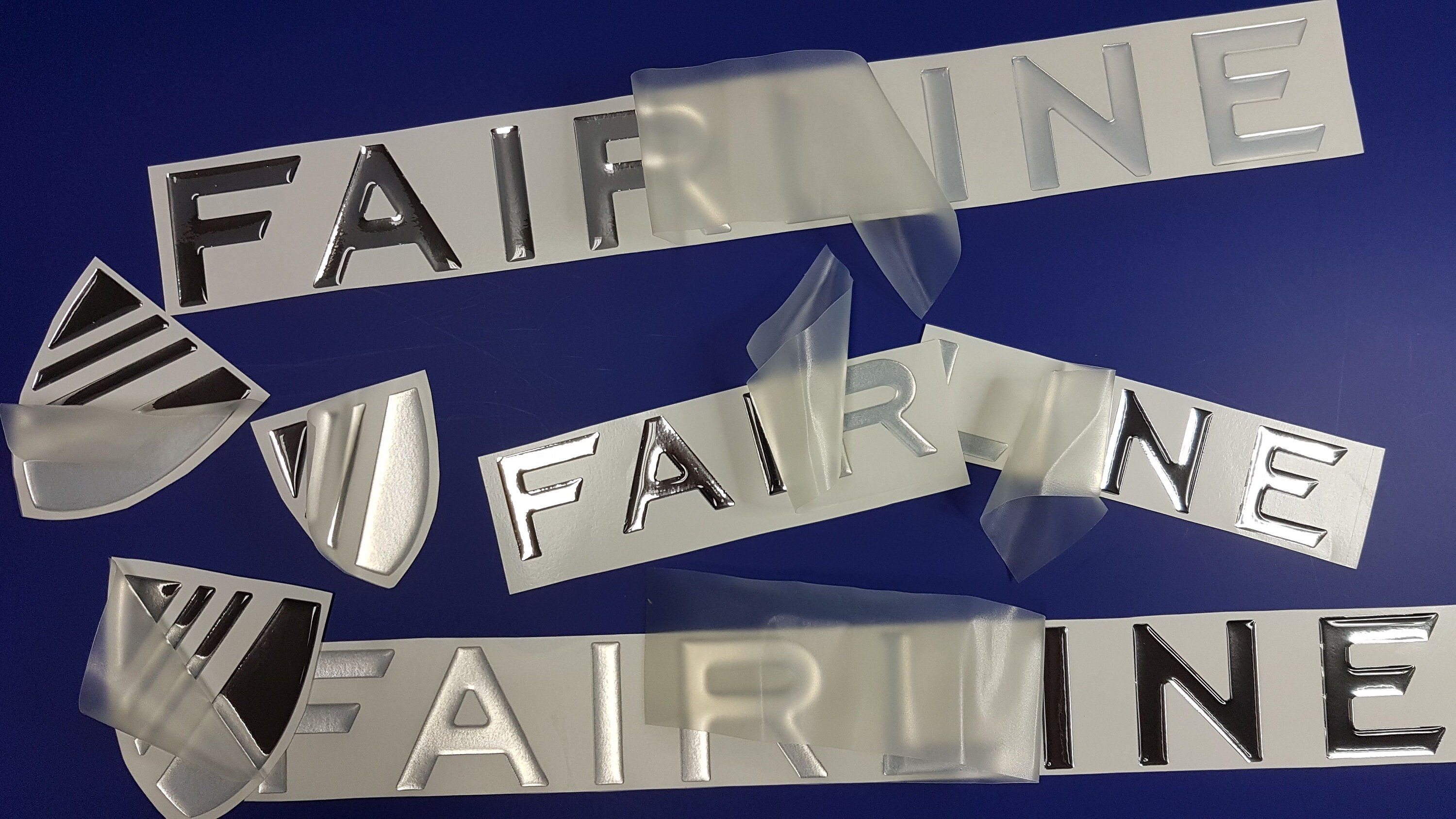 Fairline Boats Emblems 23" Chrome + FREE FAST Delivery DHL Express ...