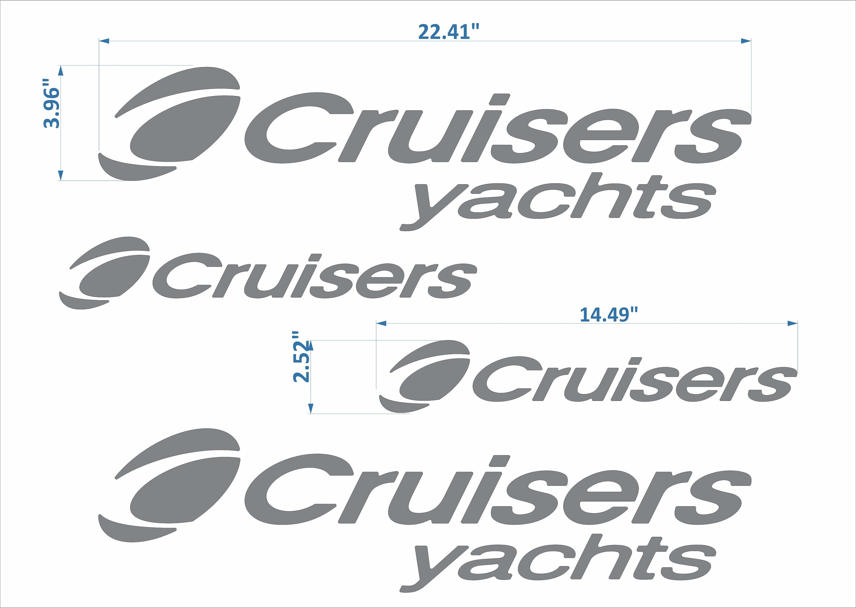 Cruisers Yachts Boat Emblems 22 FREE FAST Delivery DHL - Etsy UK