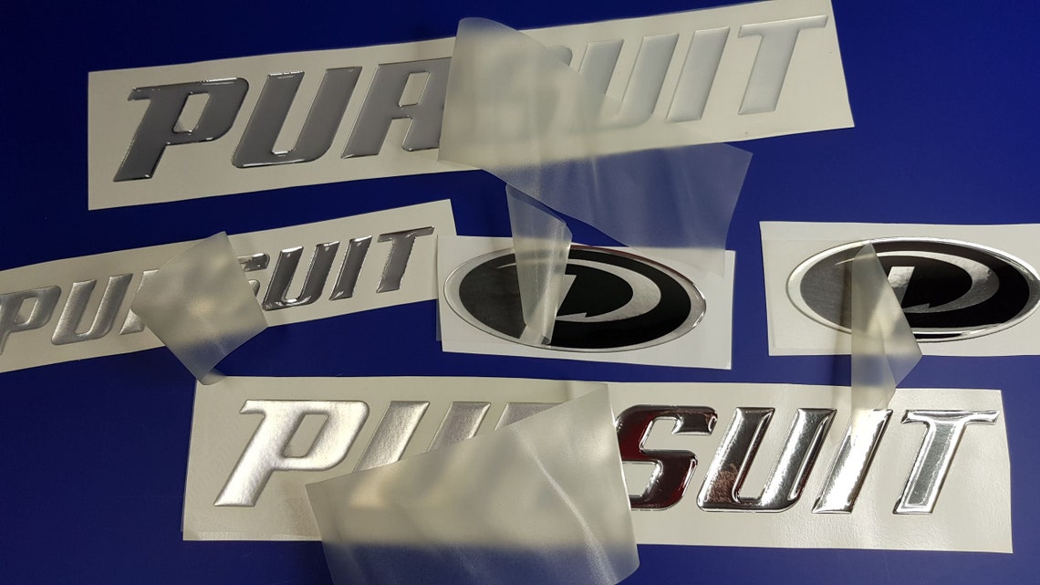 Pursuit Boat Emblems 13 Chrome FREE FAST Delivery DHL | Etsy