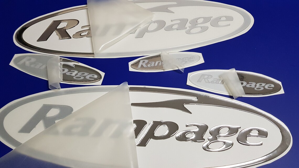 Rampage Boats Emblem 22 chrome FREE FAST delivery DHL | Etsy