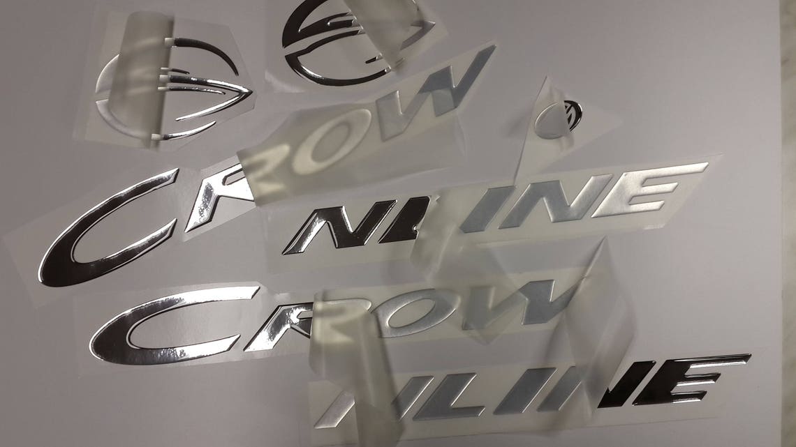 Crownline Boat Emblems 33" Chrome + FREE FAST Delivery DHL Express ...