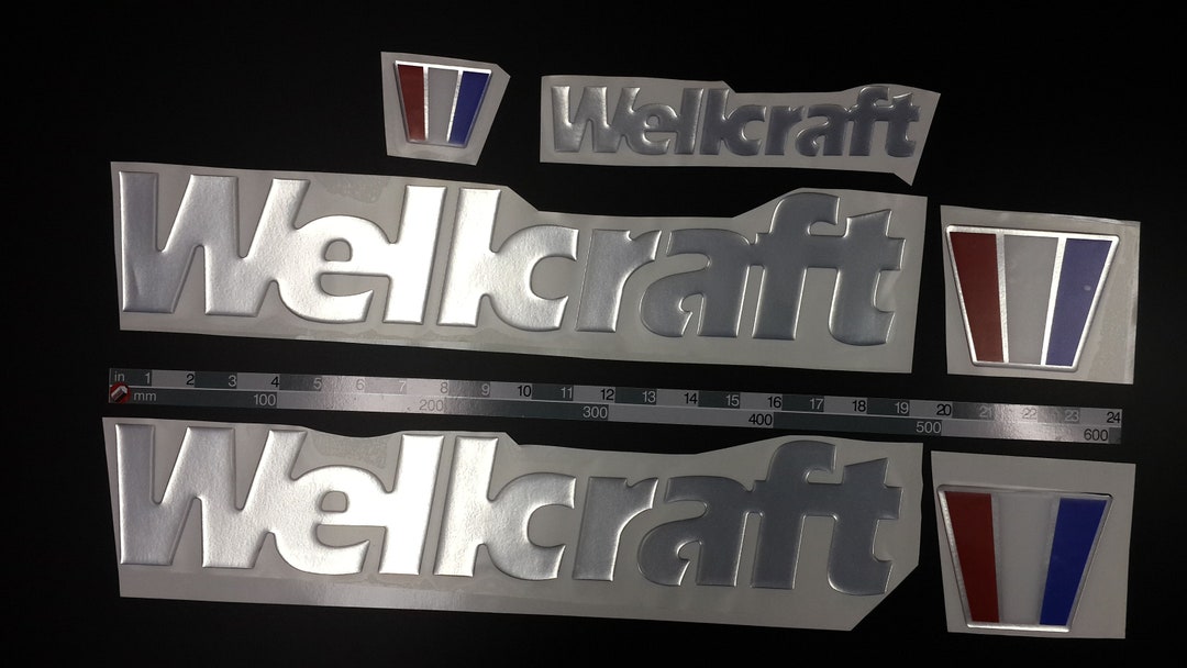 Wellcraft Boat Emblems 19 Chrome FREE FAST Delivery DHL Express ...