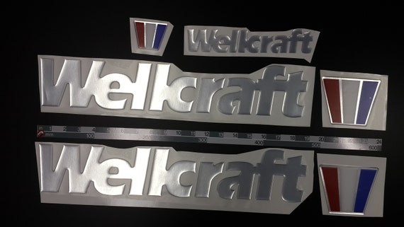 Wellcraft Boat Emblems 19 Chrome FREE FAST Delivery - Etsy