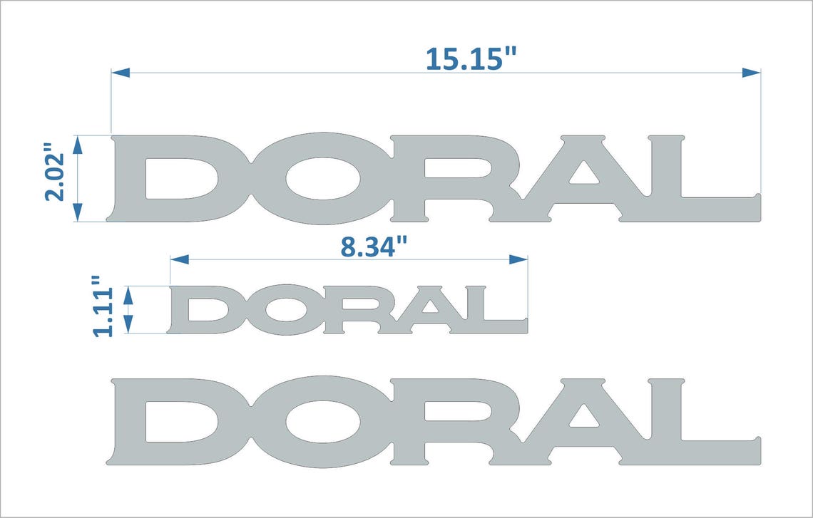 Doral Boat Emblems 15 Chrome FREE FAST Delivery DHL - Etsy